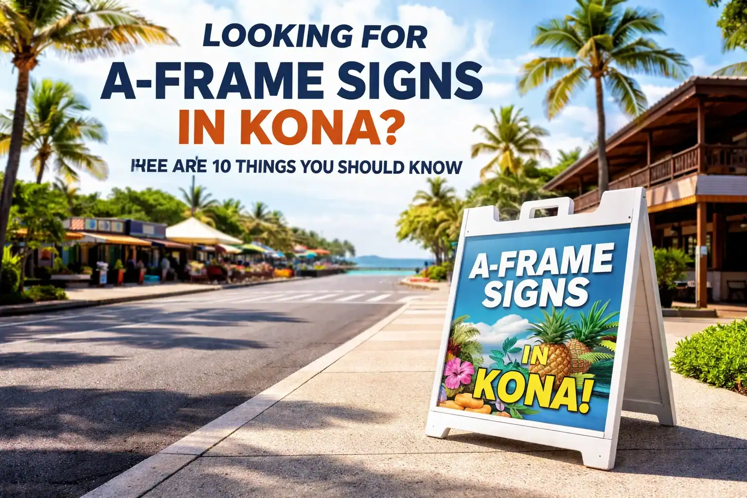 Looking for A-Frame Signs in Kona? Here Are 10 Things You Should Know ...